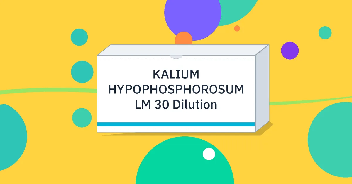 Symbolbild: Packung mit der Aufschrift KALIUM HYPOPHOSPHOROSUM LM 30 Dilution (PZN 12922199) – Verfügbarkeit und Bezug in Apotheken in Frankfurt am Main