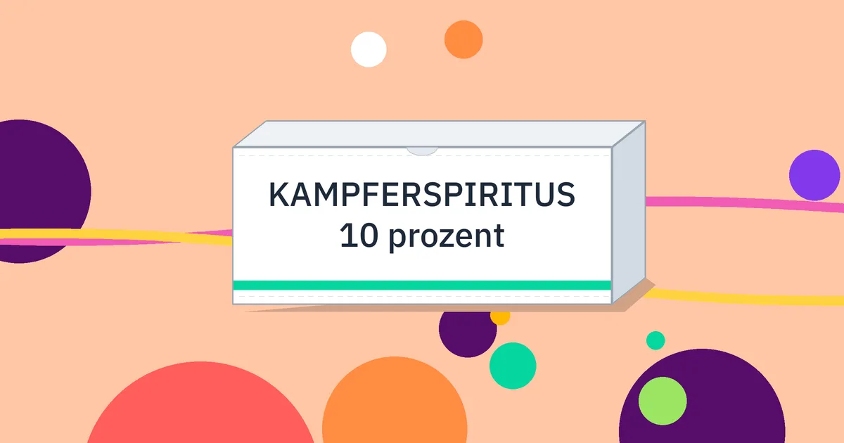 Symbolbild: Packung mit der Aufschrift KAMPFERSPIRITUS 10 prozent (PZN 14164461) – Verfügbarkeit und Bezug in Apotheken in Frankfurt am Main