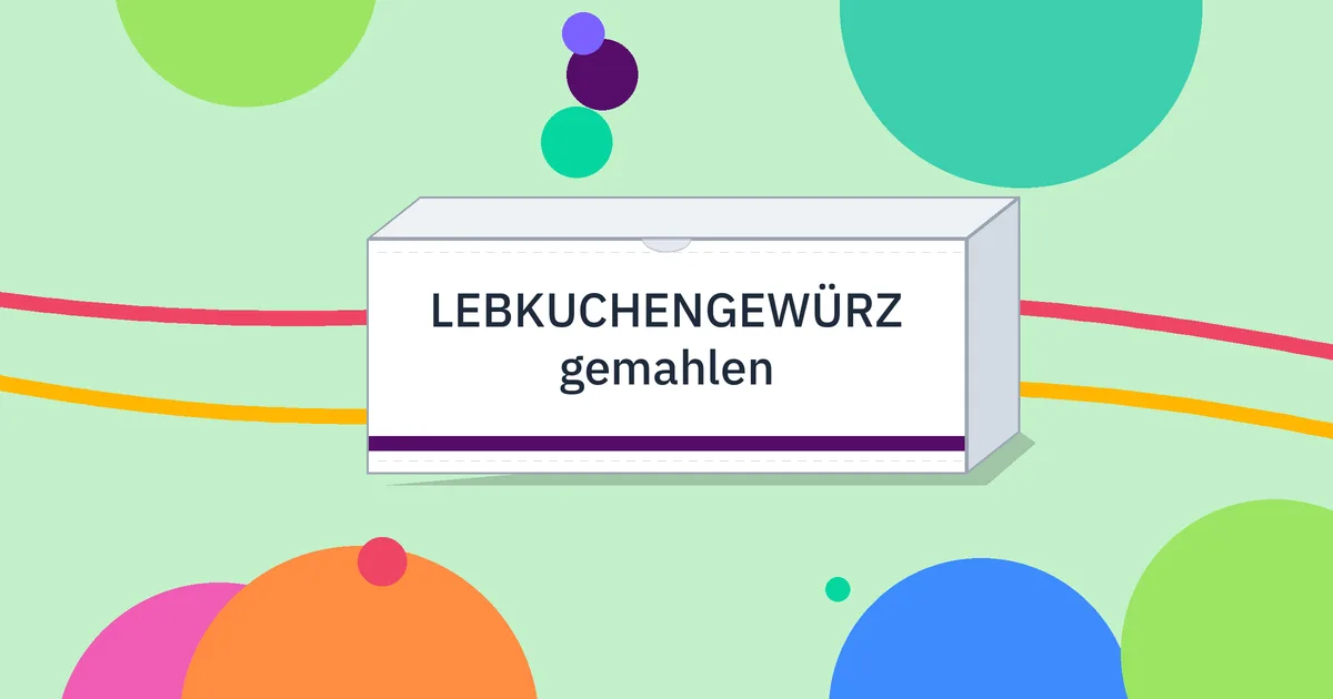 Symbolbild: Packung mit der Aufschrift LEBKUCHENGEWÜRZ gemahlen (PZN 10810740) – Verfügbarkeit und Bezug in Apotheken in Frankfurt am Main