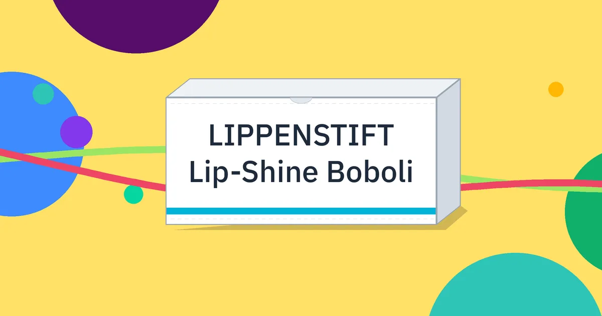 Symbolbild: Packung mit der Aufschrift LIPPENSTIFT Lip-Shine Boboli (PZN 19507836) – Verfügbarkeit und Bezug in Apotheken in Frankfurt am Main