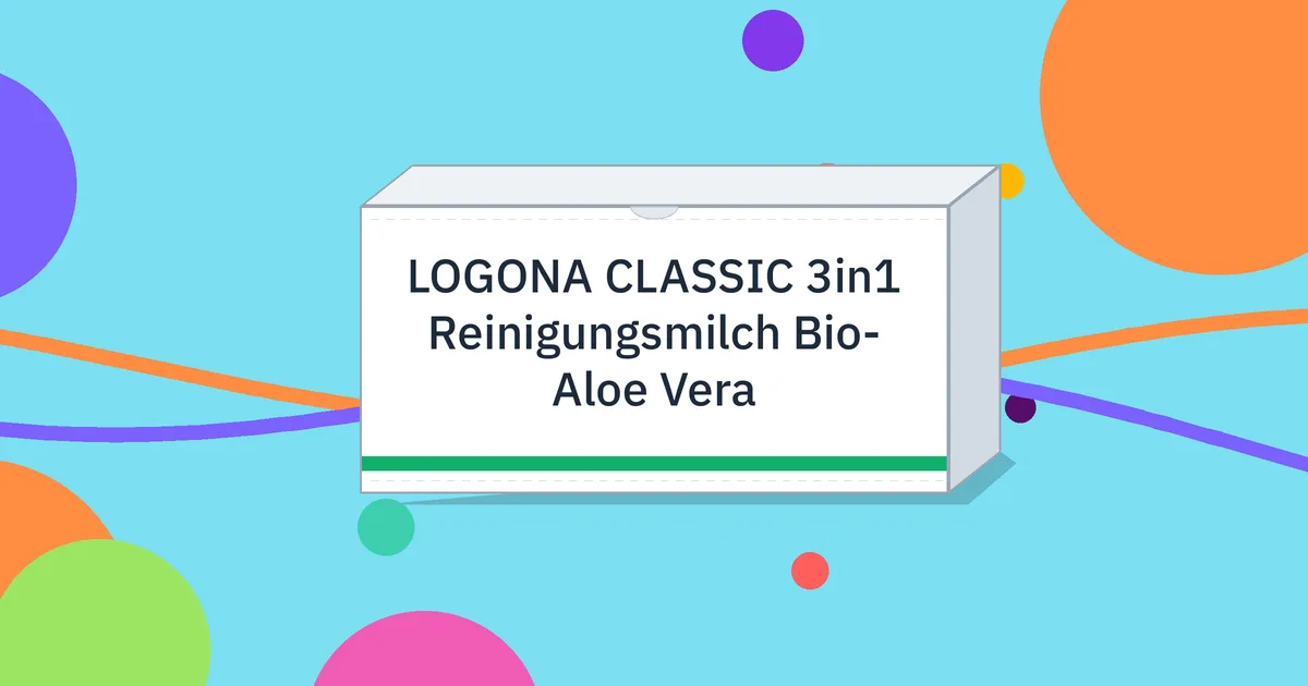 Symbolbild: Packung mit der Aufschrift LOGONA CLASSIC 3in1 Reinigungsmilch Bio-Aloe Vera (PZN 16084849) – Verfügbarkeit und Bezug in Apotheken in Frankfurt am Main