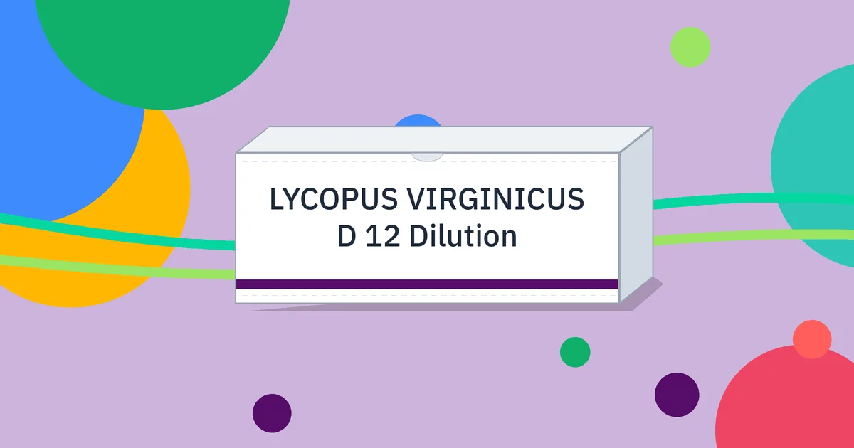 Symbolbild: Packung mit der Aufschrift LYCOPUS VIRGINICUS D 12 Dilution (PZN 11485696) – Verfügbarkeit und Bezug in Apotheken in Frankfurt am Main