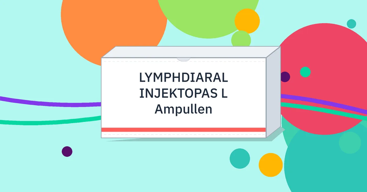 Symbolbild: Packung mit der Aufschrift LYMPHDIARAL INJEKTOPAS L Ampullen (PZN 00788407) – Verfügbarkeit und Bezug in Apotheken in Frankfurt am Main