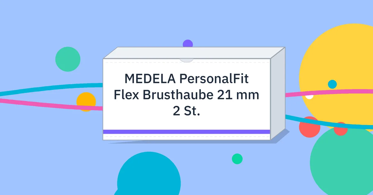 Symbolbild: Packung mit der Aufschrift MEDELA PersonalFit Flex Brusthaube 21 mm 2 St. (PZN 17550029) – Verfügbarkeit und Bezug in Apotheken in Frankfurt am Main
