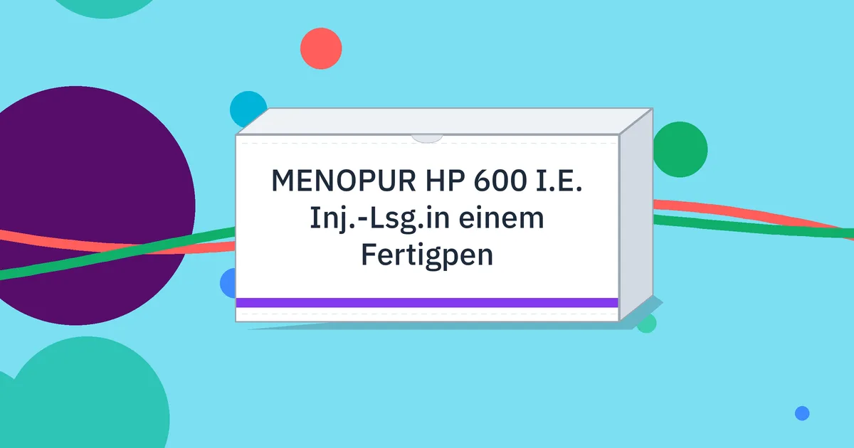 Symbolbild: Packung mit der Aufschrift MENOPUR HP 600 I.E. Inj.-Lsg.in einem Fertigpen (PZN 19533733) – Verfügbarkeit und Bezug in Apotheken in Frankfurt am Main