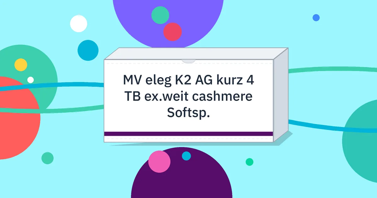 Symbolbild: Packung mit der Aufschrift MV eleg K2 AG kurz 4 TB ex.weit cashmere Softsp. (PZN 15273809) – Verfügbarkeit und Bezug in Apotheken in Frankfurt am Main