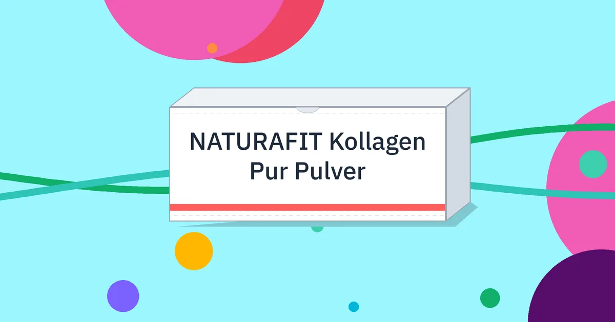 Symbolbild: Packung mit der Aufschrift NATURAFIT Kollagen Pur Pulver (PZN 19787020) – Verfügbarkeit und Bezug in Apotheken in Frankfurt am Main
