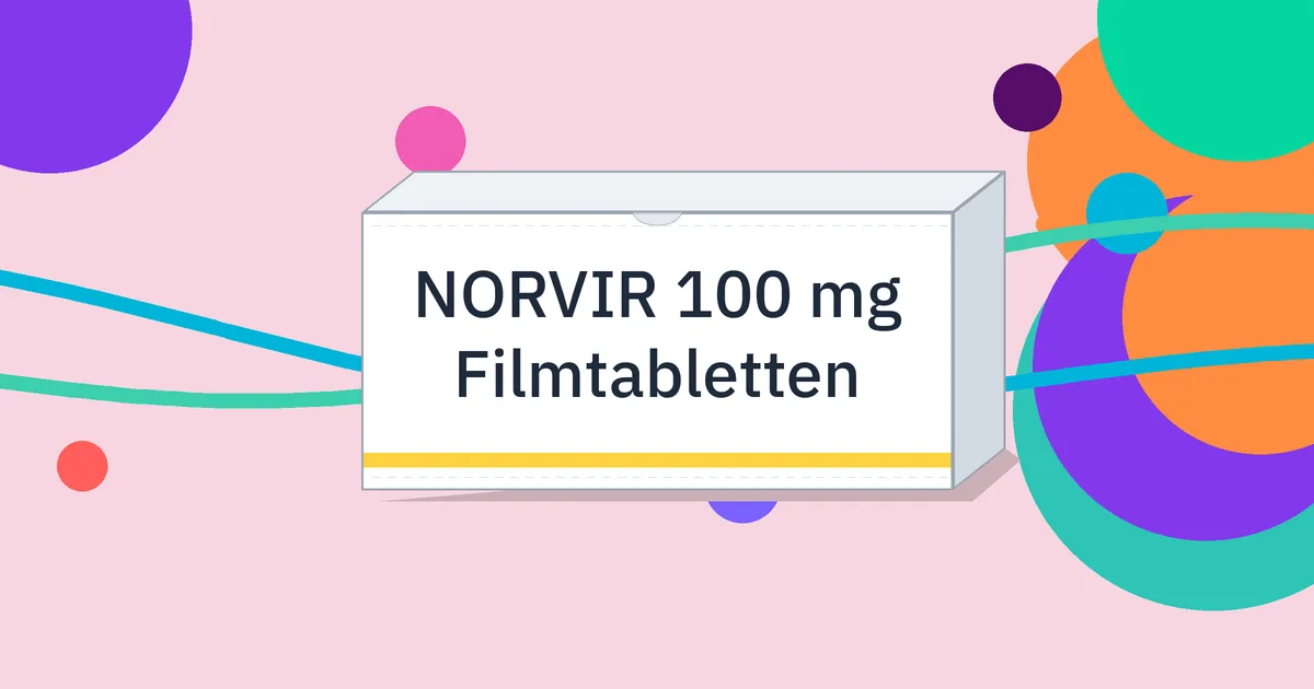 Symbolbild: Packung mit der Aufschrift NORVIR 100 mg Filmtabletten (PZN 12475524) – Verfügbarkeit und Bezug in Apotheken in Frankfurt am Main