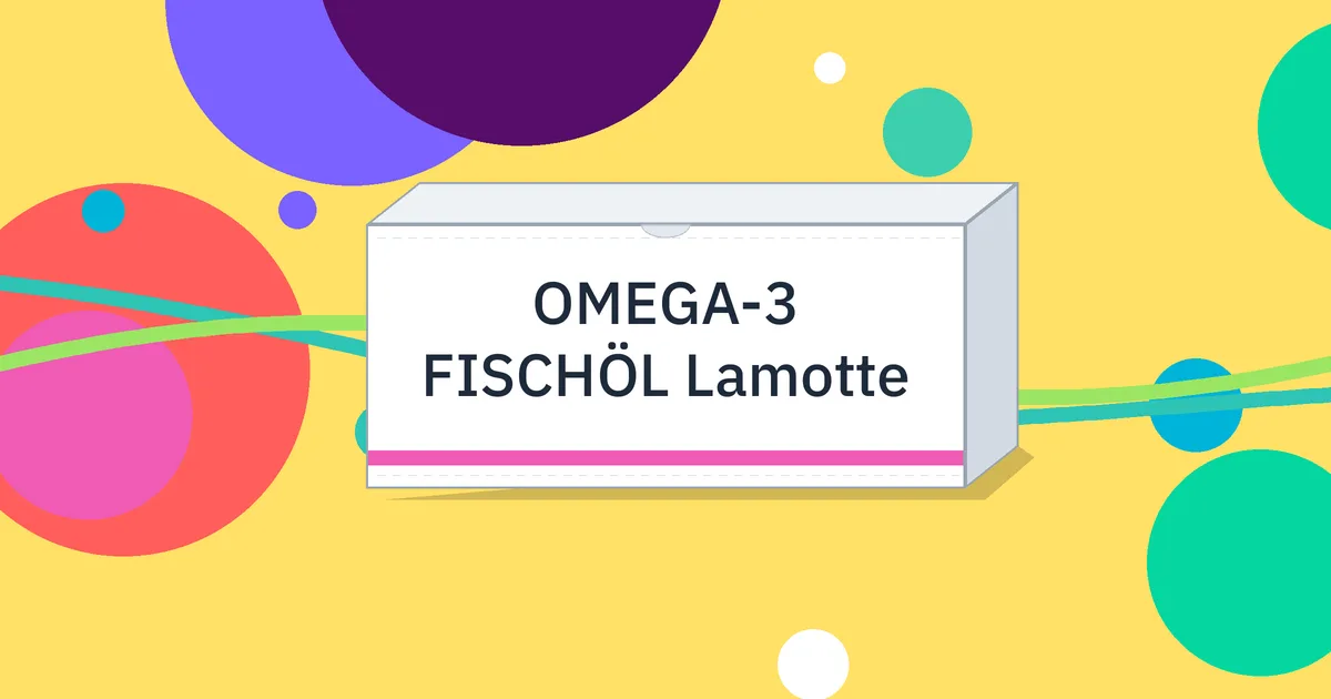 Symbolbild: Packung mit der Aufschrift OMEGA-3 FISCHÖL Lamotte (PZN 11872370) – Verfügbarkeit und Bezug in Apotheken in Frankfurt am Main