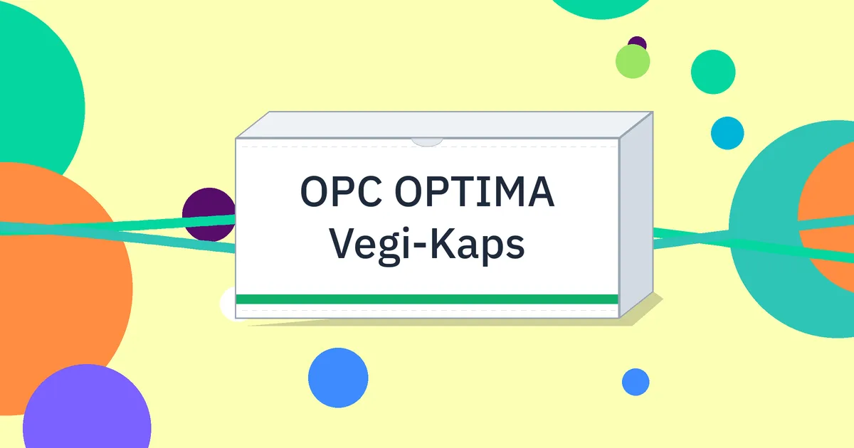 Symbolbild: Packung mit der Aufschrift OPC OPTIMA Vegi-Kaps (PZN 04961819) – Verfügbarkeit und Bezug in Apotheken in Frankfurt am Main