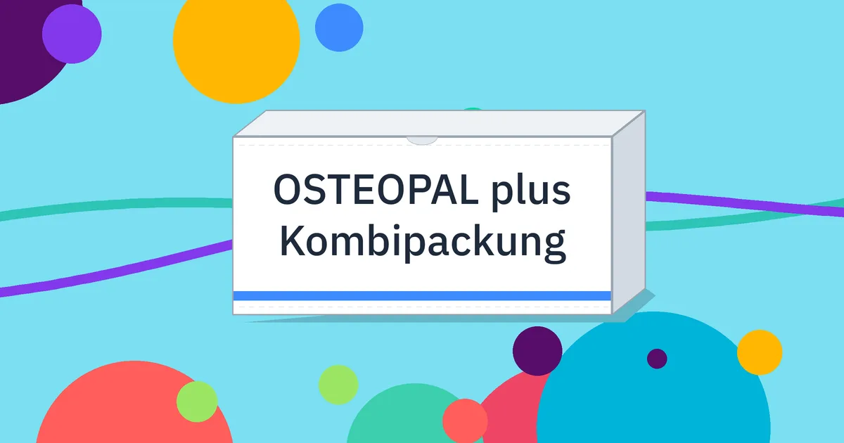 Symbolbild: Packung mit der Aufschrift OSTEOPAL plus Kombipackung (PZN 06946304) – Verfügbarkeit und Bezug in Apotheken in Frankfurt am Main