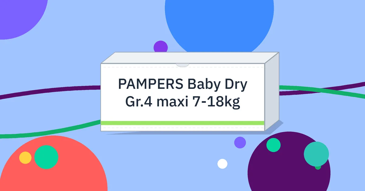Symbolbild: Packung mit der Aufschrift PAMPERS Baby Dry Gr.4 maxi 7-18kg (PZN 09007050) – Verfügbarkeit und Bezug in Apotheken in Frankfurt am Main