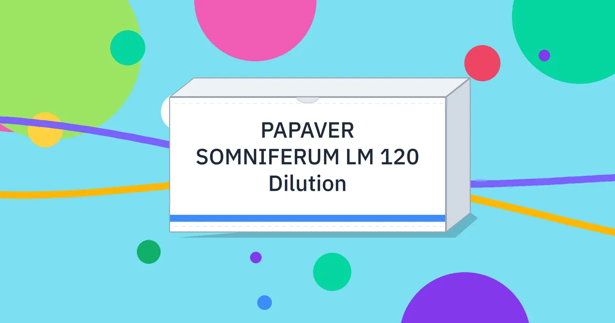 Symbolbild: Packung mit der Aufschrift PAPAVER SOMNIFERUM LM 120 Dilution (PZN 12976143) – Verfügbarkeit und Bezug in Apotheken in Frankfurt am Main