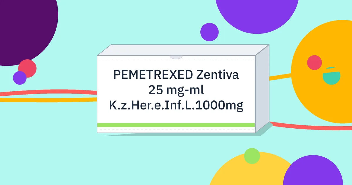 Symbolbild: Packung mit der Aufschrift PEMETREXED Zentiva 25 mg-ml K.z.Her.e.Inf.L.1000mg (PZN 14447791) – Verfügbarkeit und Bezug in Apotheken in Frankfurt am Main