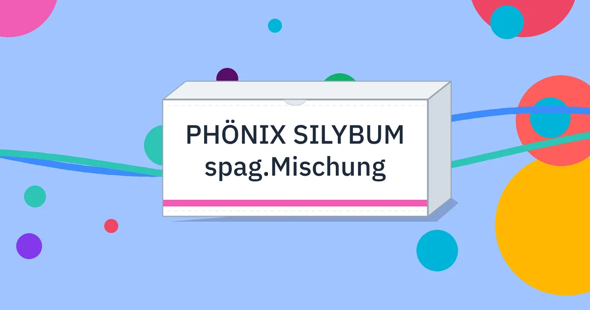 Symbolbild: Packung mit der Aufschrift PHÖNIX SILYBUM spag.Mischung (PZN 04223702) – Verfügbarkeit und Bezug in Apotheken in Frankfurt am Main