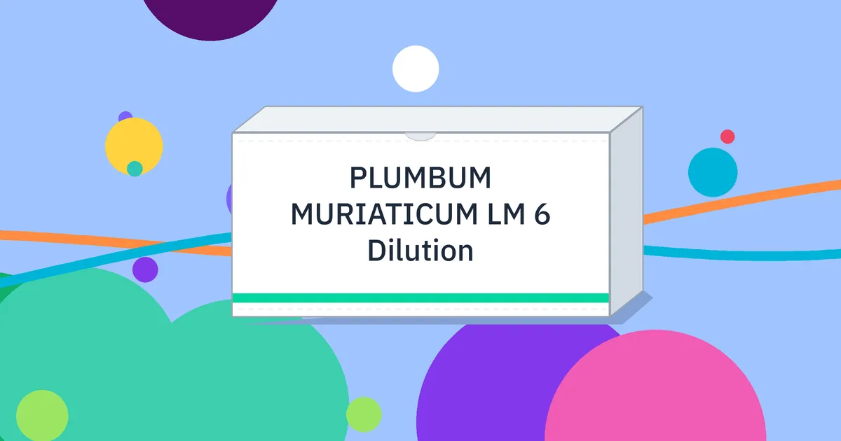 Symbolbild: Packung mit der Aufschrift PLUMBUM MURIATICUM LM 6 Dilution (PZN 13041495) – Verfügbarkeit und Bezug in Apotheken in Frankfurt am Main