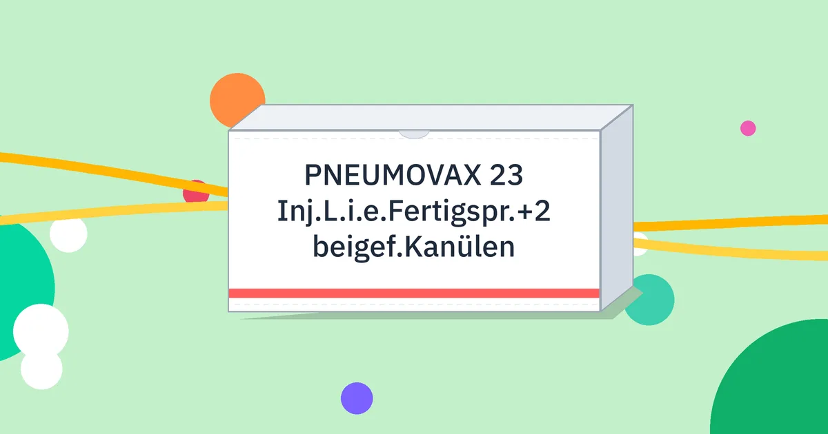 Symbolbild: Packung mit der Aufschrift PNEUMOVAX 23 Inj.L.i.e.Fertigspr.+2 beigef.Kanülen (PZN 10311304) – Verfügbarkeit und Bezug in Apotheken in Frankfurt am Main
