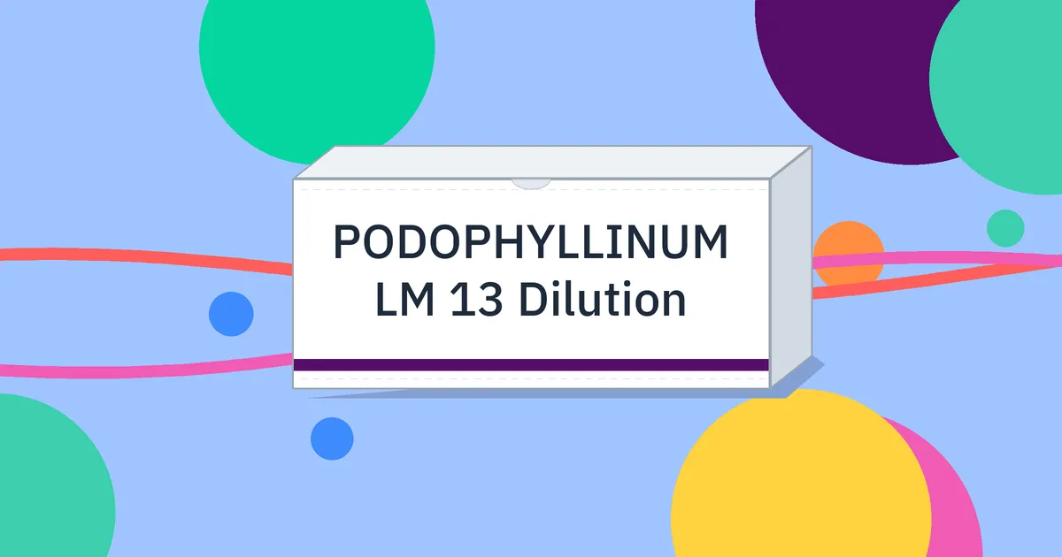 Symbolbild: Packung mit der Aufschrift PODOPHYLLINUM LM 13 Dilution (PZN 13661022) – Verfügbarkeit und Bezug in Apotheken in Frankfurt am Main