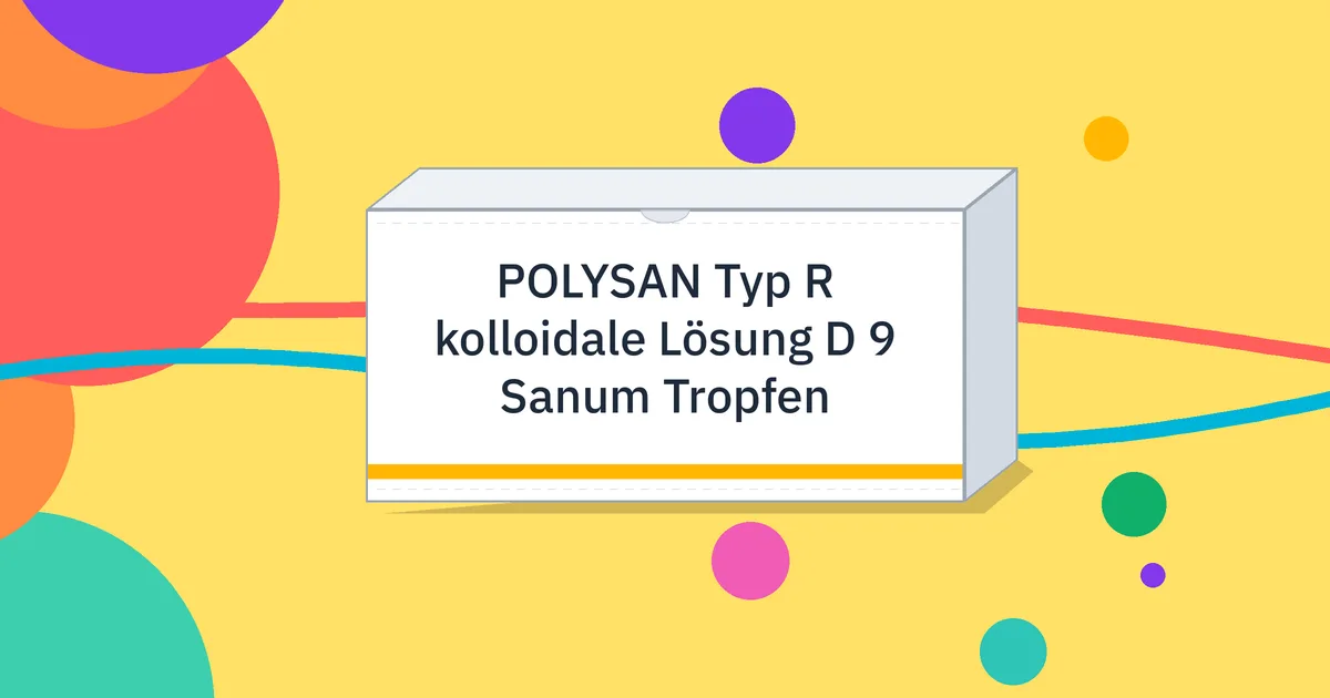 Symbolbild: Packung mit der Aufschrift POLYSAN Typ R kolloidale Lösung D 9 Sanum Tropfen (PZN 03190797) – Verfügbarkeit und Bezug in Apotheken in Frankfurt am Main