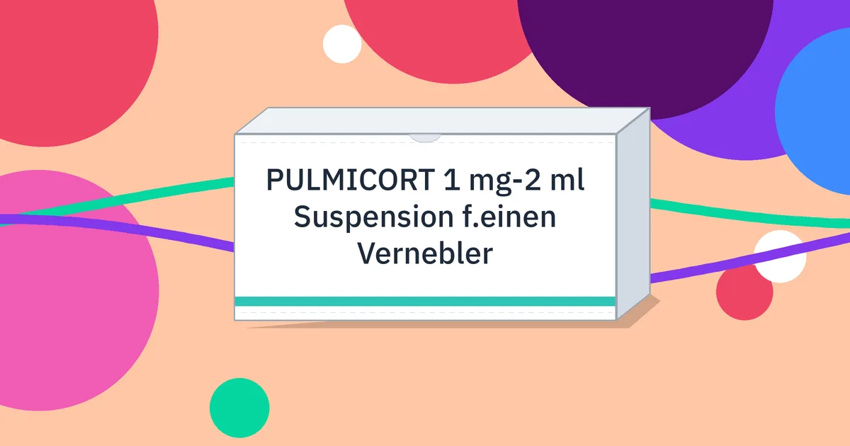 Symbolbild: Packung mit der Aufschrift PULMICORT 1 mg-2 ml Suspension f.einen Vernebler (PZN 01427309) – Verfügbarkeit und Bezug in Apotheken in Frankfurt am Main