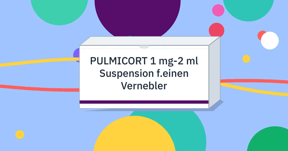 Symbolbild: Packung mit der Aufschrift PULMICORT 1 mg-2 ml Suspension f.einen Vernebler (PZN 01837237) – Verfügbarkeit und Bezug in Apotheken in Frankfurt am Main