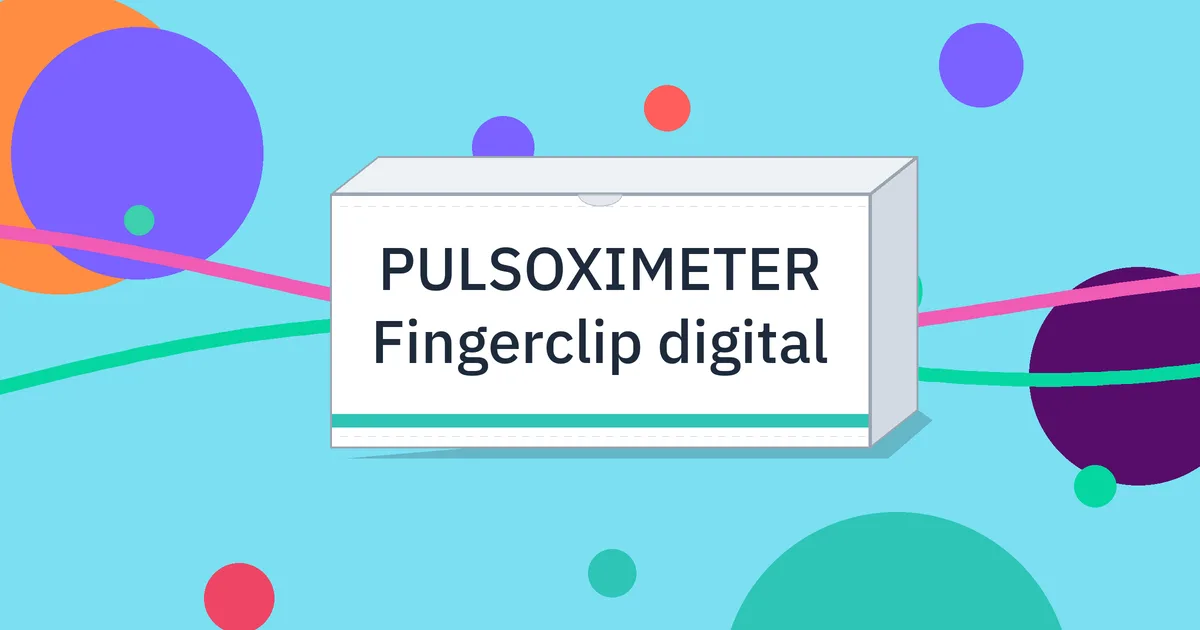 Symbolbild: Packung mit der Aufschrift PULSOXIMETER Fingerclip digital (PZN 16885153) – Verfügbarkeit und Bezug in Apotheken in Frankfurt am Main