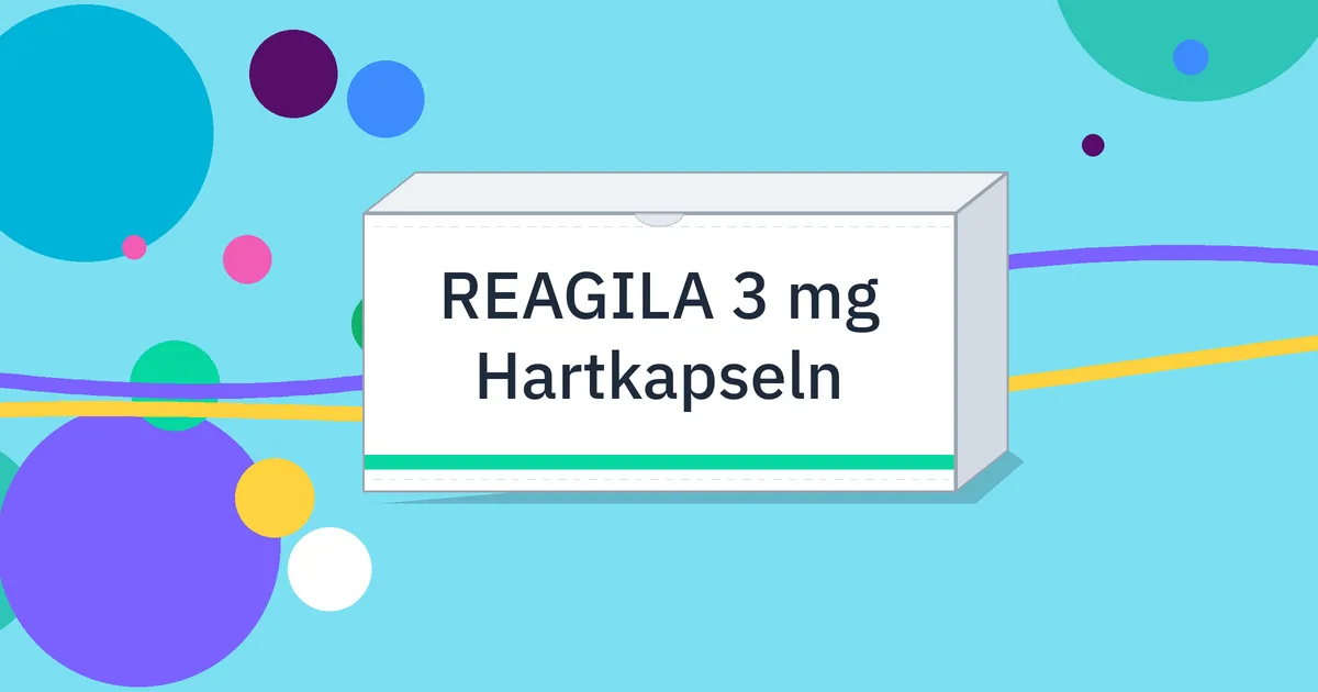 Symbolbild: Packung mit der Aufschrift REAGILA 3 mg Hartkapseln (PZN 16331087) – Verfügbarkeit und Bezug in Apotheken in Frankfurt am Main