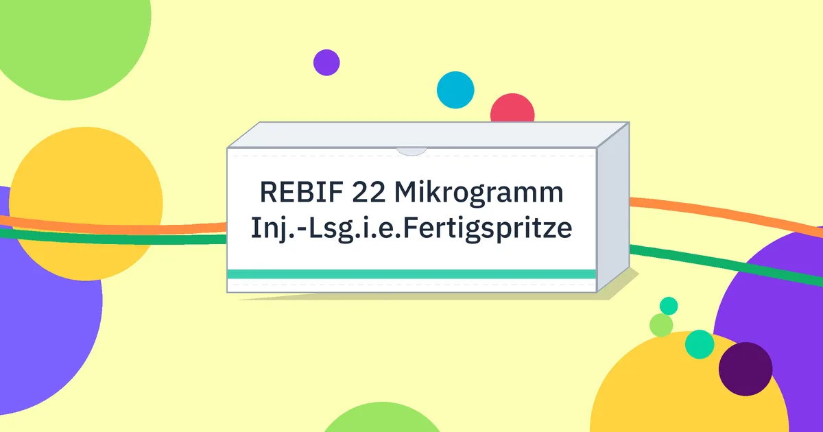 Symbolbild: Packung mit der Aufschrift REBIF 22 Mikrogramm Inj.-Lsg.i.e.Fertigspritze (PZN 10533105) – Verfügbarkeit und Bezug in Apotheken in Frankfurt am Main