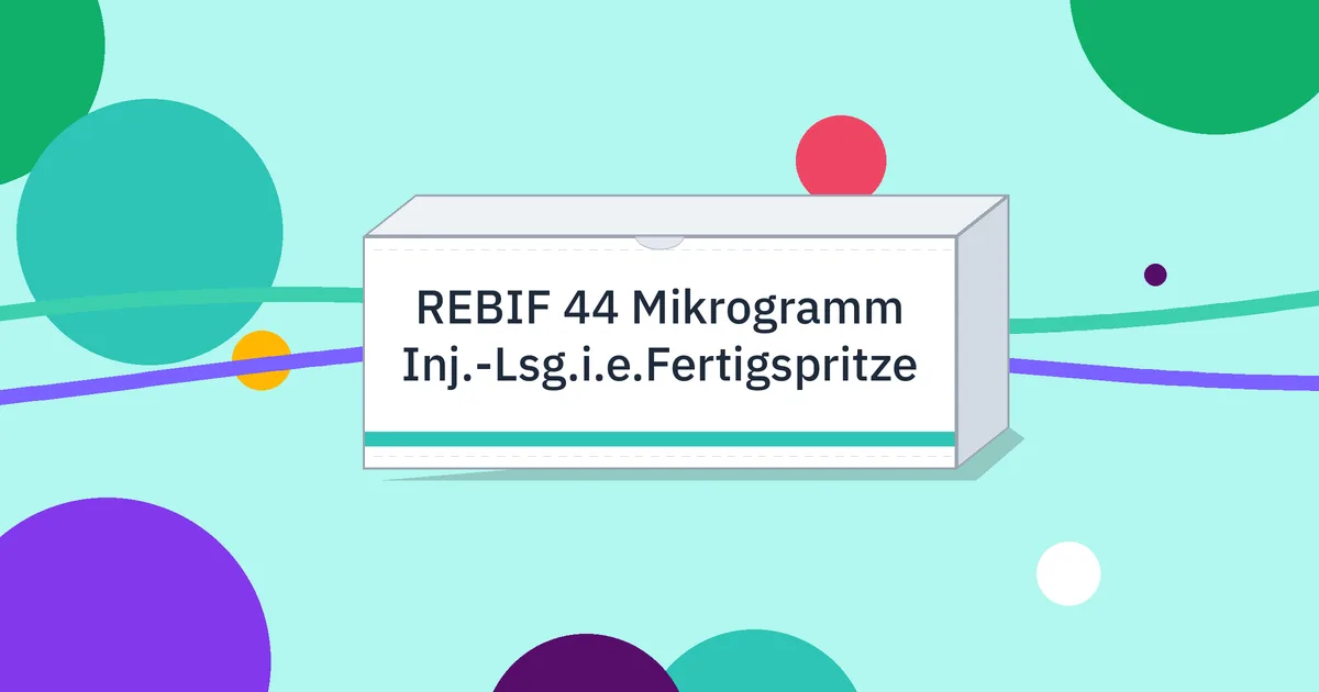 Symbolbild: Packung mit der Aufschrift REBIF 44 Mikrogramm Inj.-Lsg.i.e.Fertigspritze (PZN 13924993) – Verfügbarkeit und Bezug in Apotheken in Frankfurt am Main