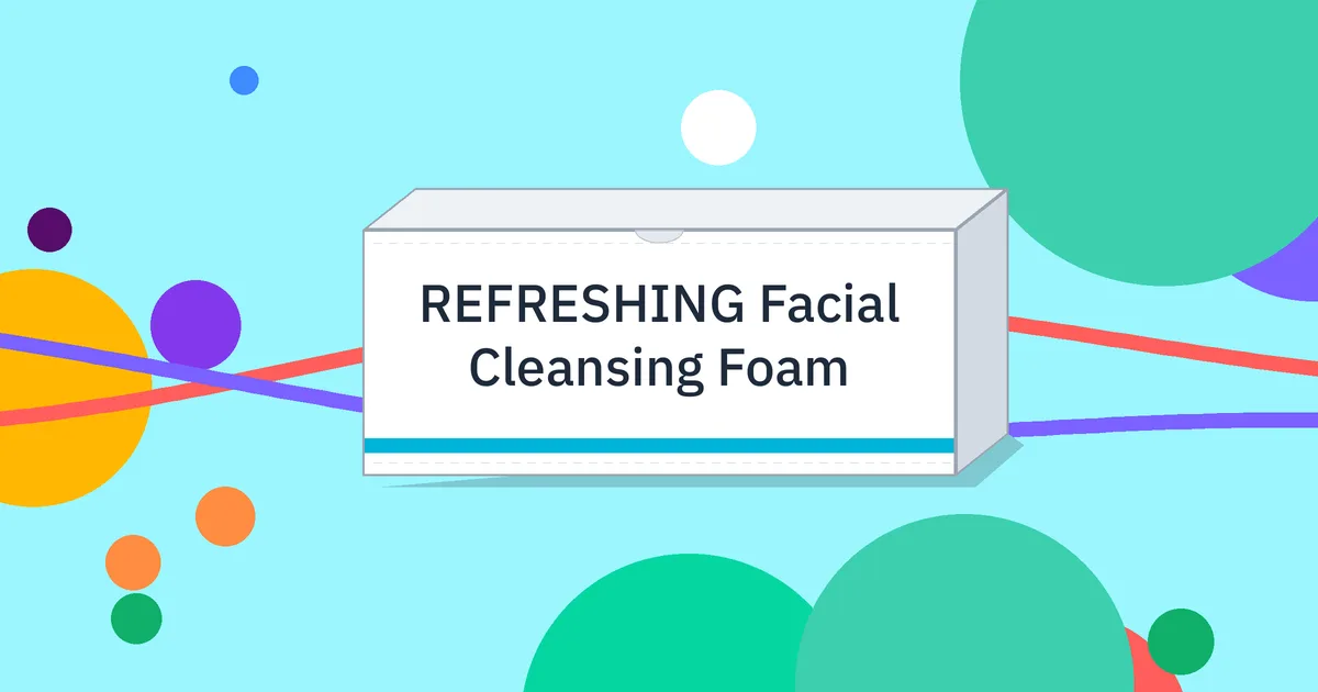 Symbolbild: Packung mit der Aufschrift REFRESHING Facial Cleansing Foam (PZN 18036369) – Verfügbarkeit und Bezug in Apotheken in Frankfurt am Main