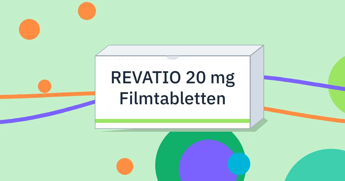Symbolbild: Packung mit der Aufschrift REVATIO 20 mg Filmtabletten (PZN 00164871) – Verfügbarkeit und Bezug in Apotheken in Frankfurt am Main