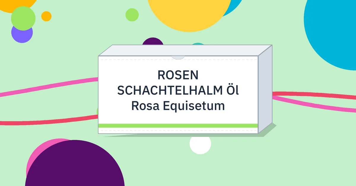 Symbolbild: Packung mit der Aufschrift ROSEN SCHACHTELHALM Öl Rosa Equisetum (PZN 02467498) – Verfügbarkeit und Bezug in Apotheken in Frankfurt am Main