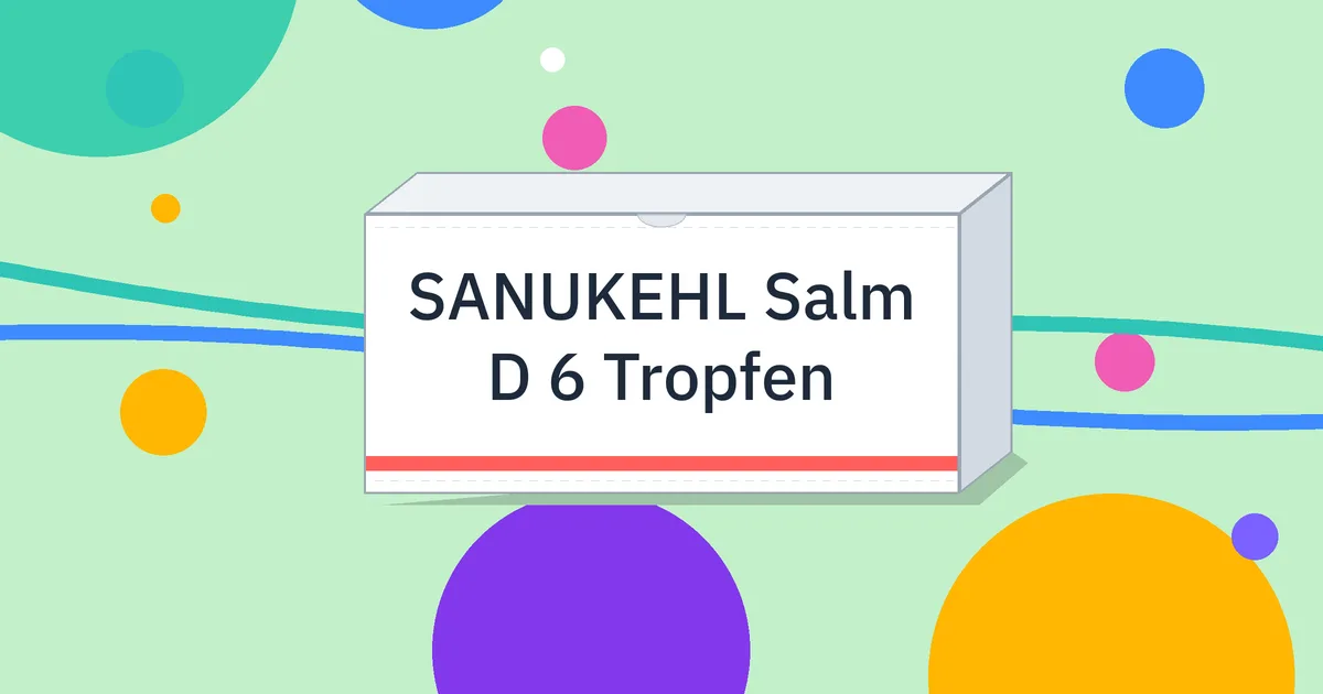 Symbolbild: Packung mit der Aufschrift SANUKEHL Salm D 6 Tropfen (PZN 07402983) – Verfügbarkeit und Bezug in Apotheken in Frankfurt am Main