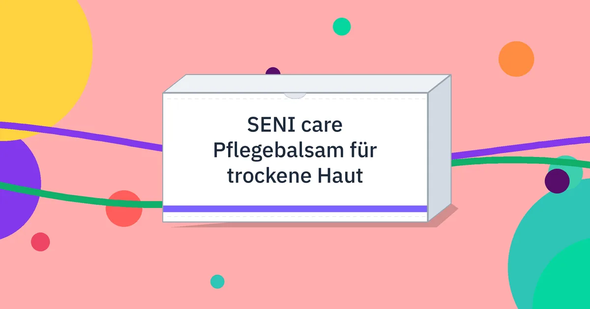 Symbolbild: Packung mit der Aufschrift SENI care Pflegebalsam für trockene Haut (PZN 03735400) – Verfügbarkeit und Bezug in Apotheken in Frankfurt am Main