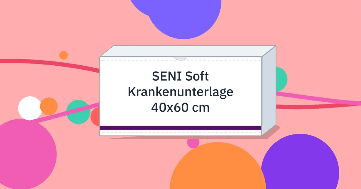 Symbolbild: Packung mit der Aufschrift SENI Soft Krankenunterlage 40x60 cm (PZN 04188130) – Verfügbarkeit und Bezug in Apotheken in Frankfurt am Main