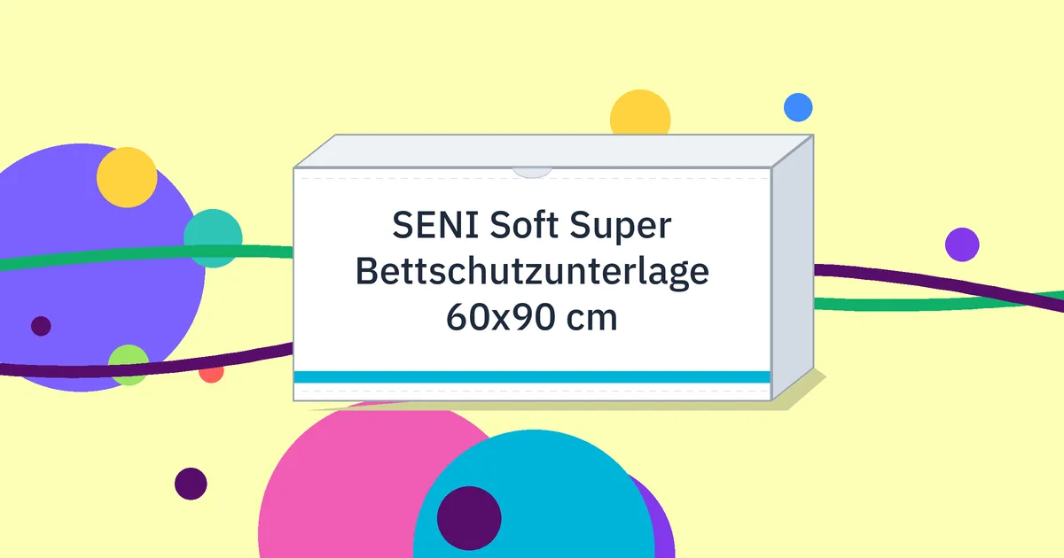 Symbolbild: Packung mit der Aufschrift SENI Soft Super Bettschutzunterlage 60x90 cm (PZN 13598602) – Verfügbarkeit und Bezug in Apotheken in Frankfurt am Main