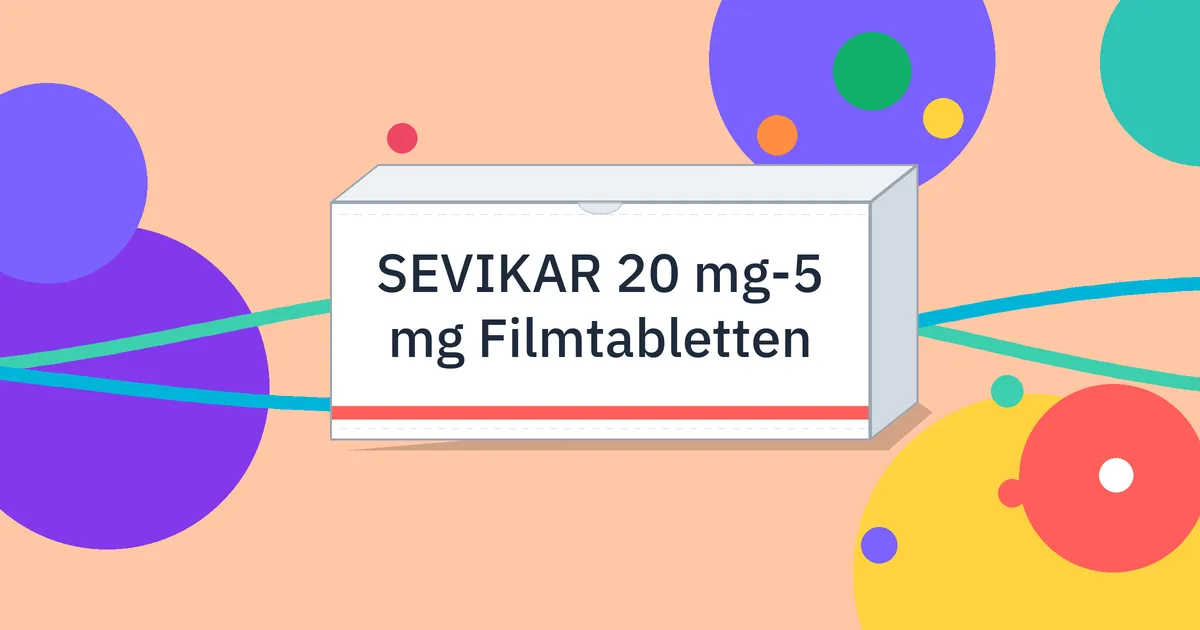 Symbolbild: Packung mit der Aufschrift SEVIKAR 20 mg-5 mg Filmtabletten (PZN 10990860) – Verfügbarkeit und Bezug in Apotheken in Frankfurt am Main