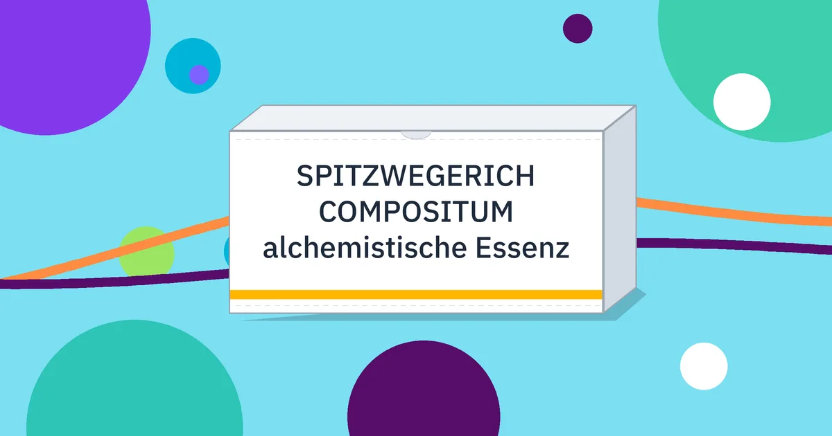 Symbolbild: Packung mit der Aufschrift SPITZWEGERICH COMPOSITUM alchemistische Essenz (PZN 10821755) – Verfügbarkeit und Bezug in Apotheken in Frankfurt am Main