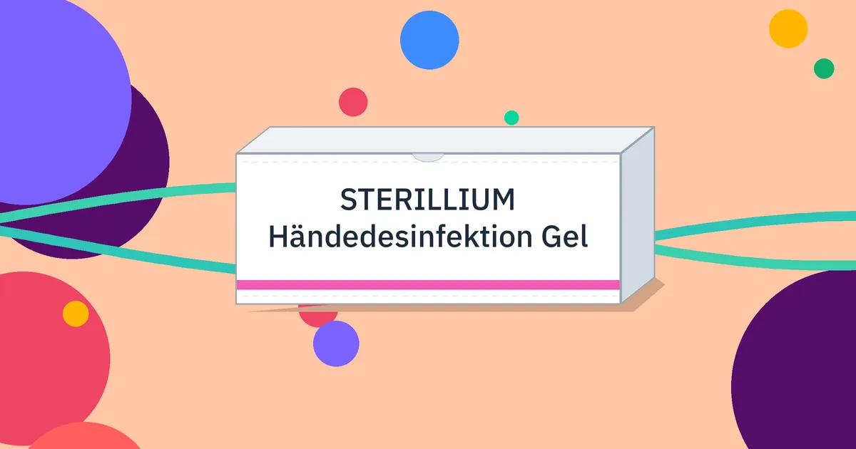 Symbolbild: Packung mit der Aufschrift STERILLIUM Händedesinfektion Gel (PZN 20634379) – Verfügbarkeit und Bezug in Apotheken in Frankfurt am Main