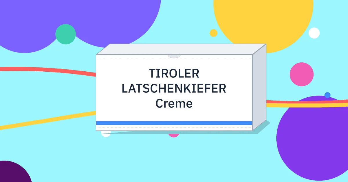 Symbolbild: Packung mit der Aufschrift TIROLER LATSCHENKIEFER Creme (PZN 07786587) – Verfügbarkeit und Bezug in Apotheken in Frankfurt am Main