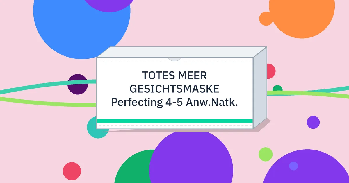 Symbolbild: Packung mit der Aufschrift TOTES MEER GESICHTSMASKE Perfecting 4-5 Anw.Natk. (PZN 17862591) – Verfügbarkeit und Bezug in Apotheken in Frankfurt am Main