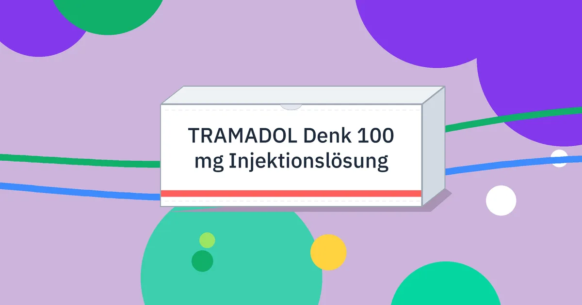 Symbolbild: Packung mit der Aufschrift TRAMADOL Denk 100 mg Injektionslösung (PZN 20126737) – Verfügbarkeit und Bezug in Apotheken in Frankfurt am Main