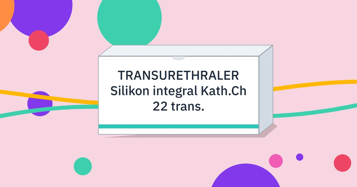 Symbolbild: Packung mit der Aufschrift TRANSURETHRALER Silikon integral Kath.Ch 22 trans. (PZN 13163666) – Verfügbarkeit und Bezug in Apotheken in Frankfurt am Main