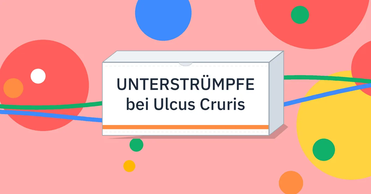 Symbolbild: Packung mit der Aufschrift UNTERSTRÜMPFE bei Ulcus Cruris (PZN 20318709) – Verfügbarkeit und Bezug in Apotheken in Frankfurt am Main