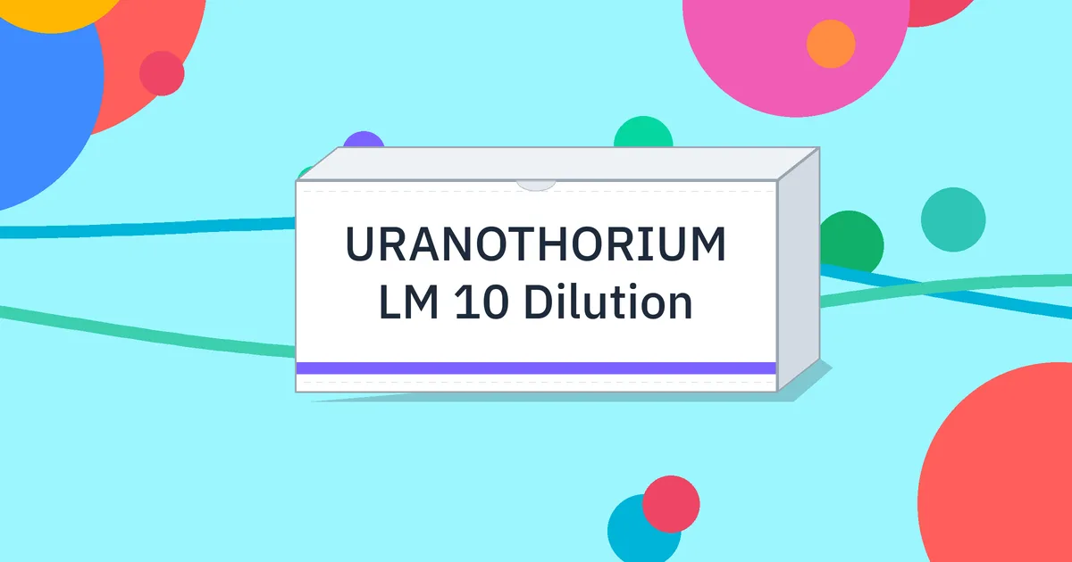 Symbolbild: Packung mit der Aufschrift URANOTHORIUM LM 10 Dilution (PZN 13256712) – Verfügbarkeit und Bezug in Apotheken in Frankfurt am Main