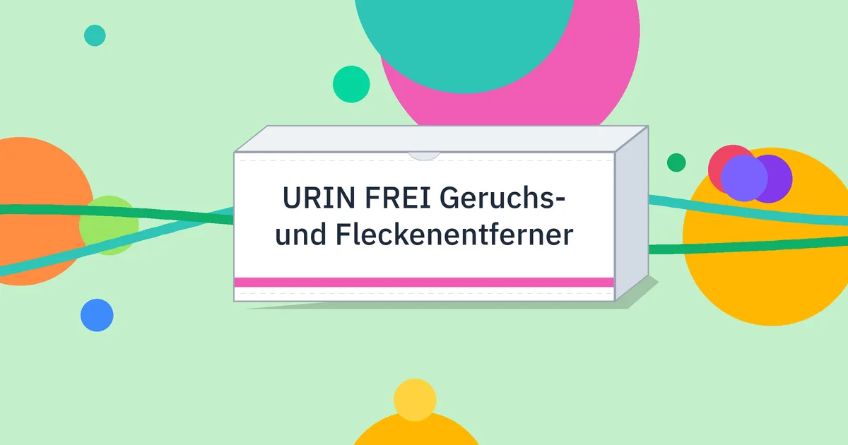 Symbolbild: Packung mit der Aufschrift URIN FREI Geruchs- und Fleckenentferner (PZN 10762248) – Verfügbarkeit und Bezug in Apotheken in Frankfurt am Main