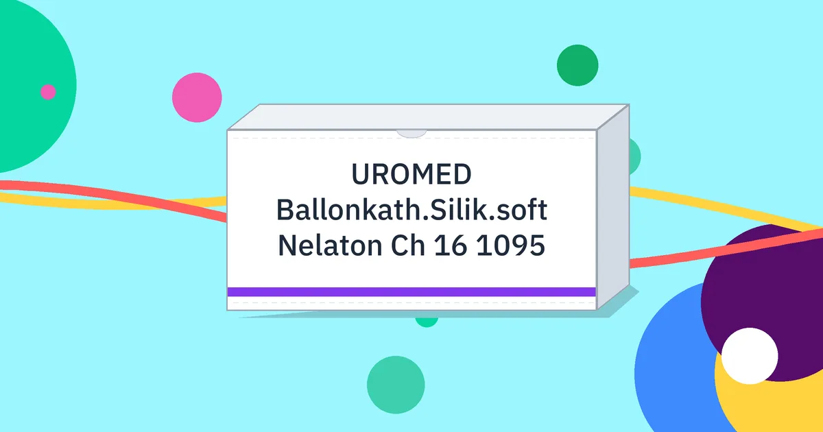 Symbolbild: Packung mit der Aufschrift UROMED Ballonkath.Silik.soft Nelaton Ch 16 1095 (PZN 18389607) – Verfügbarkeit und Bezug in Apotheken in Frankfurt am Main
