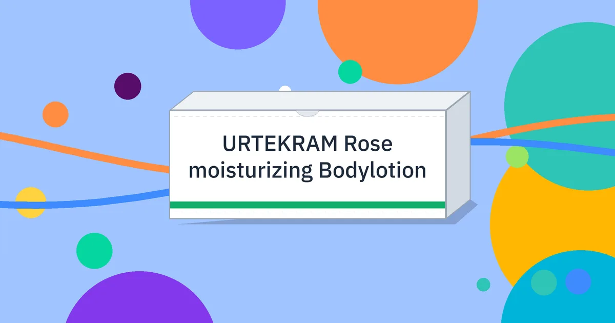 Symbolbild: Packung mit der Aufschrift URTEKRAM Rose moisturizing Bodylotion (PZN 19477957) – Verfügbarkeit und Bezug in Apotheken in Frankfurt am Main