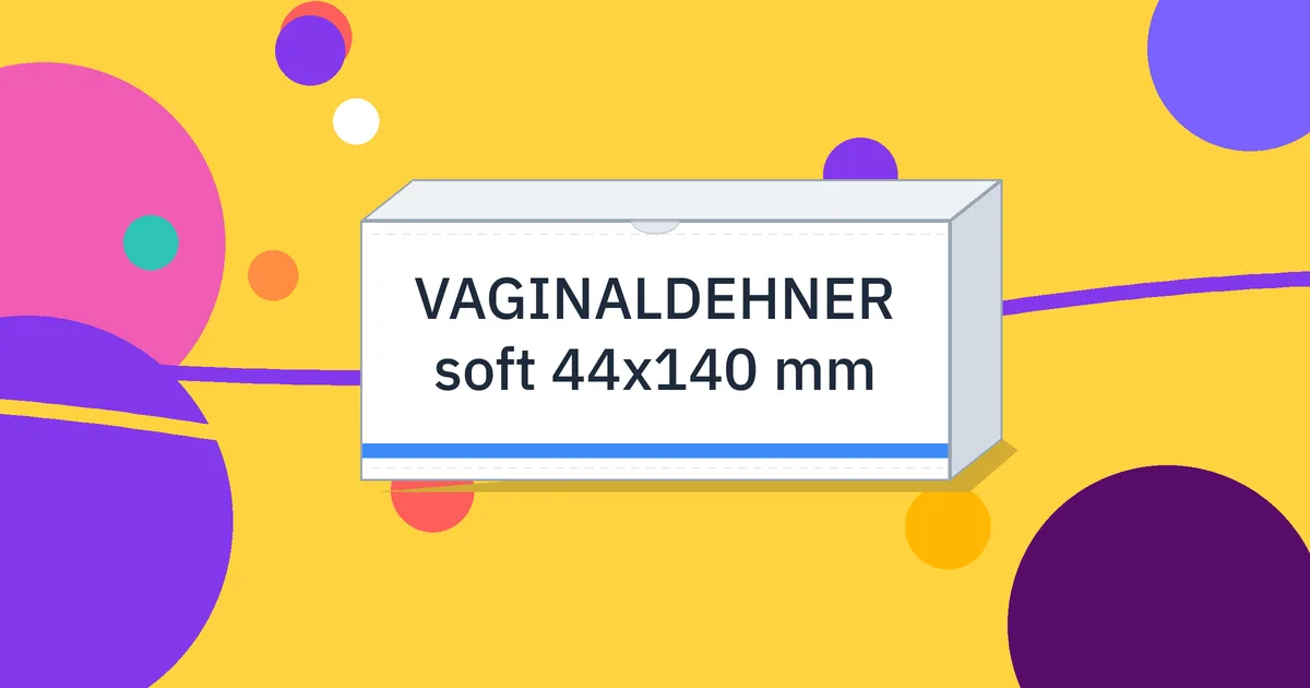 Symbolbild: Packung mit der Aufschrift VAGINALDEHNER soft 44x140 mm (PZN 07324059) – Verfügbarkeit und Bezug in Apotheken in Frankfurt am Main