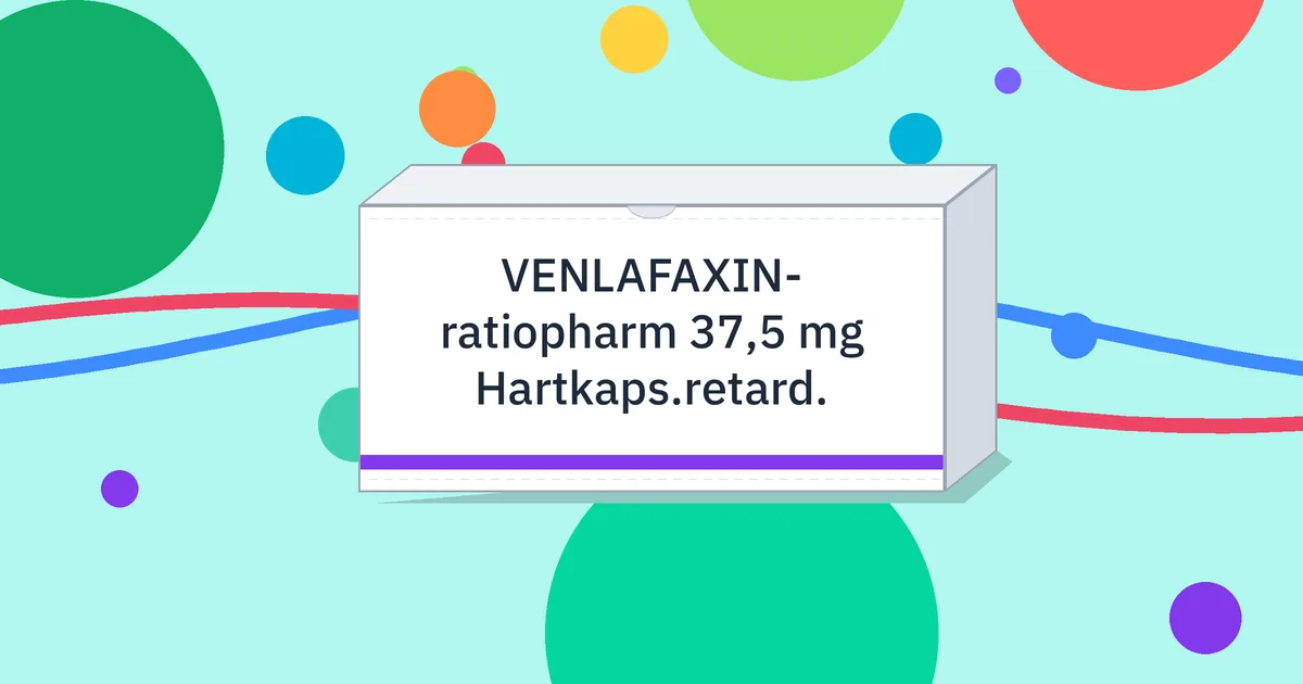 Symbolbild: Packung mit der Aufschrift VENLAFAXIN-ratiopharm 37,5 mg Hartkaps.retard. (PZN 06784824) – Verfügbarkeit und Bezug in Apotheken in Frankfurt am Main